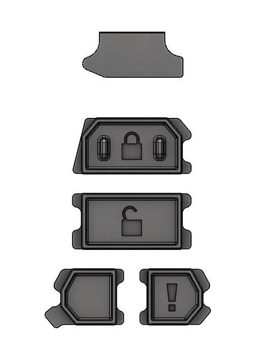 Extra Button Set - Injection Fob IF009 (2018-2019 Tundra / 2016-2023 T – AJT DESIGN