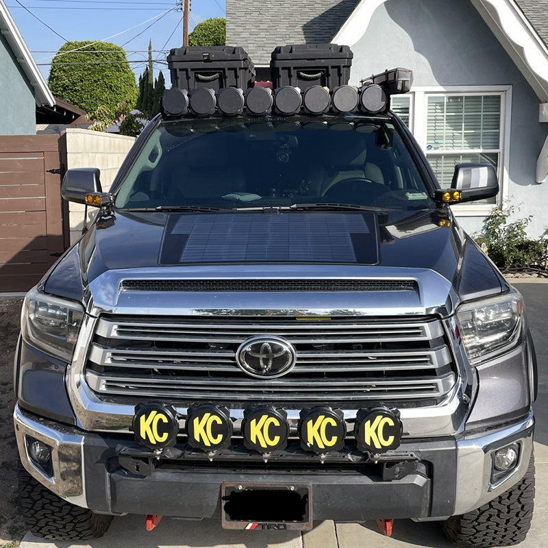 Toyota Tundra 2nd Gen Lensun 90W Hood Flexible Solar Panel – AJT DESIGN